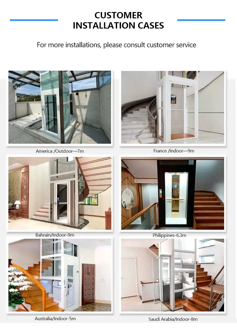 Outdoor Glass Hoistway Sightseeing Elevator,Indoor Small Residential ...