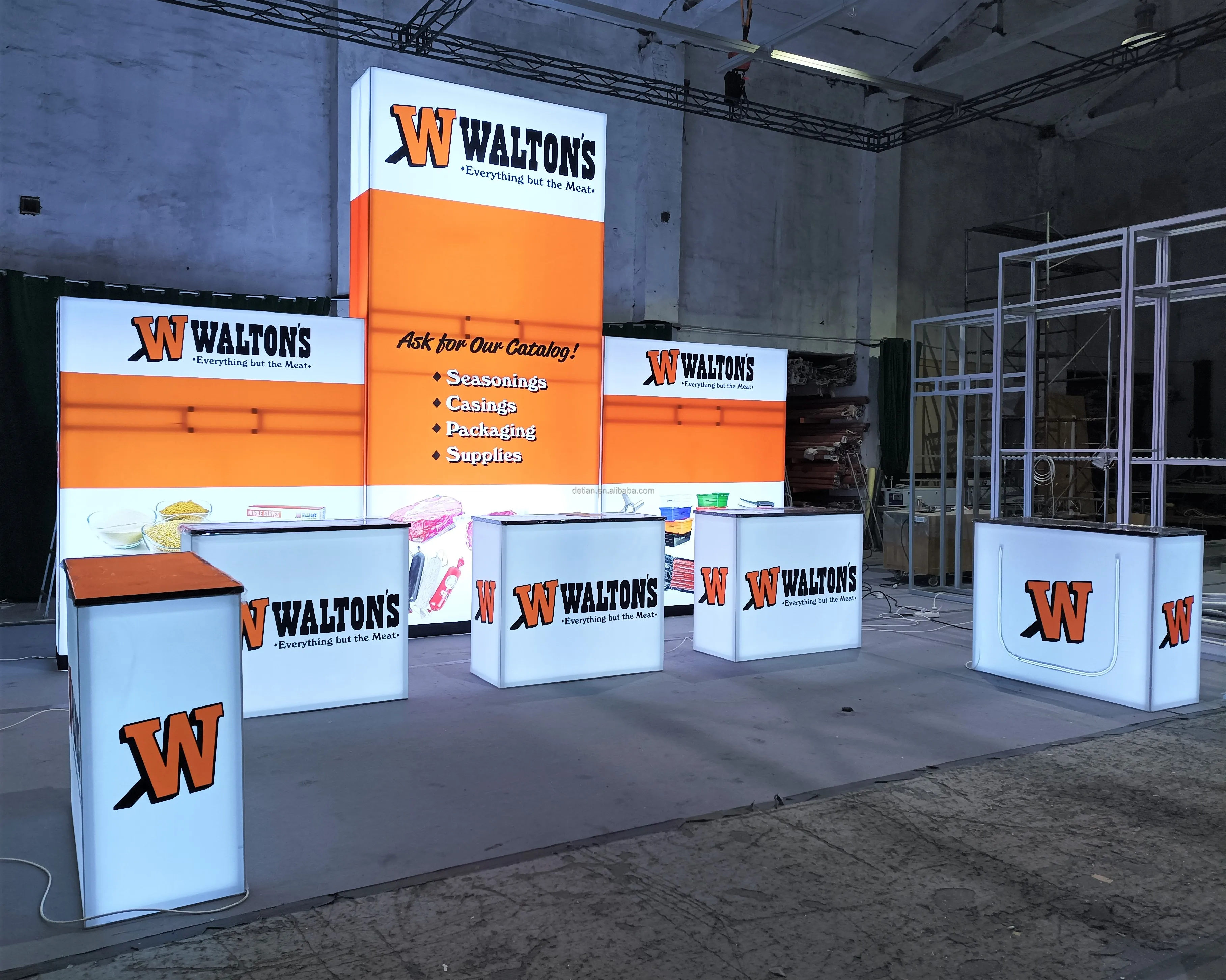 Custom Printed Portable Backlit Exhibition Stand by Detian Display