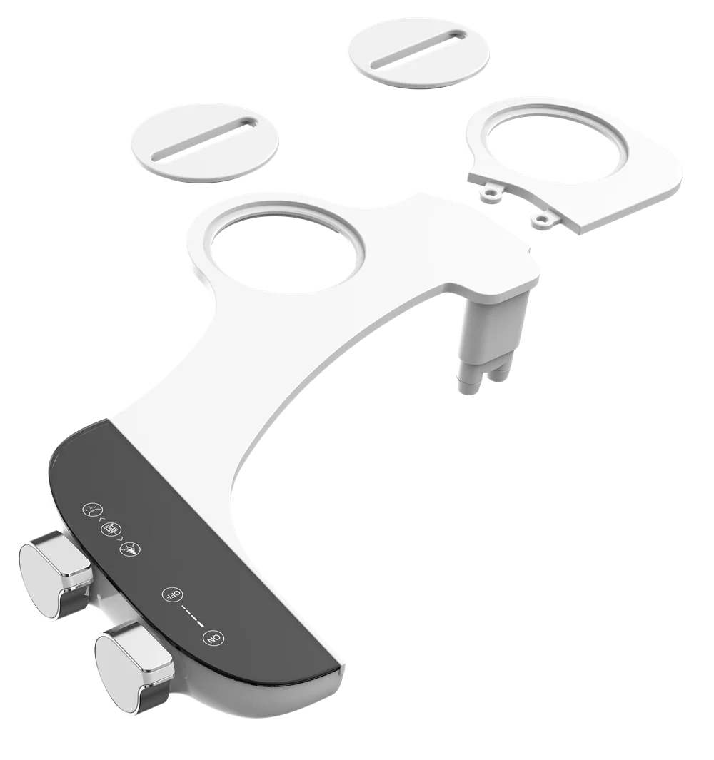 Ultra-slim Toilet Seat with Dual Nozzles - Non-Electric Bidet