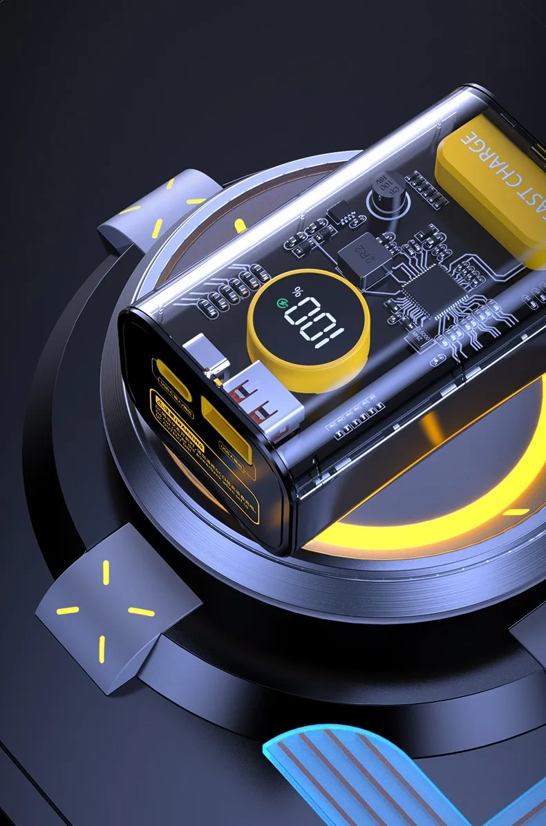 Punk Style Power Bank - 10000mah Fast Charge PD 22.5W