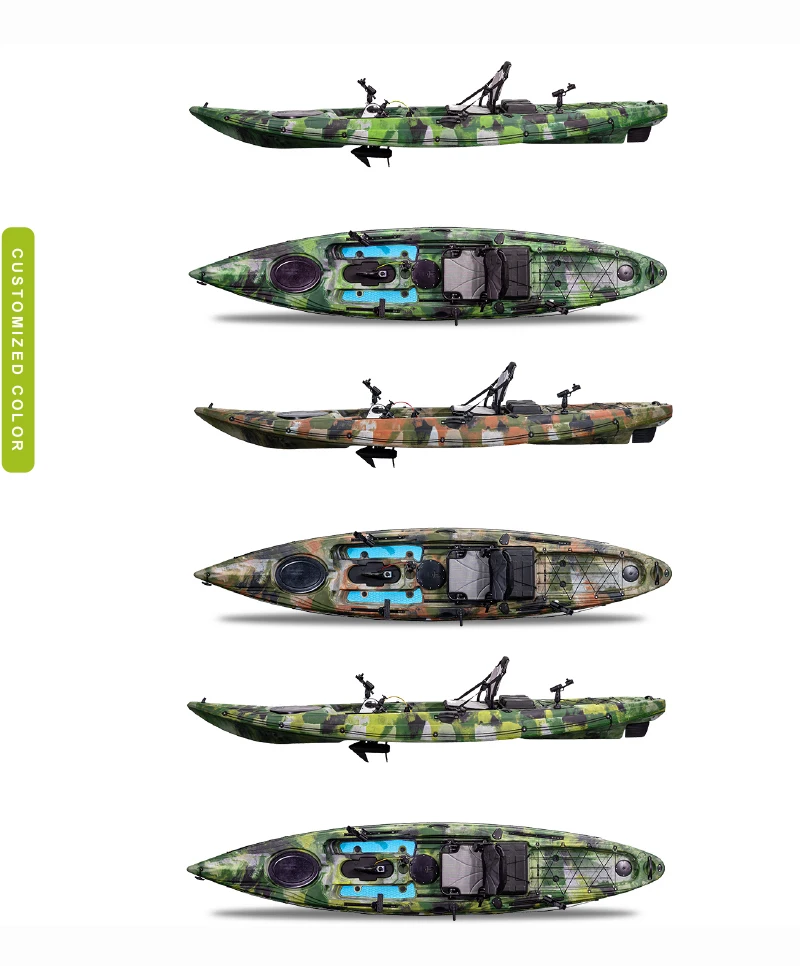 NEOKUDO Fishing Kayak with Electric Motor - 13.5FT Customization