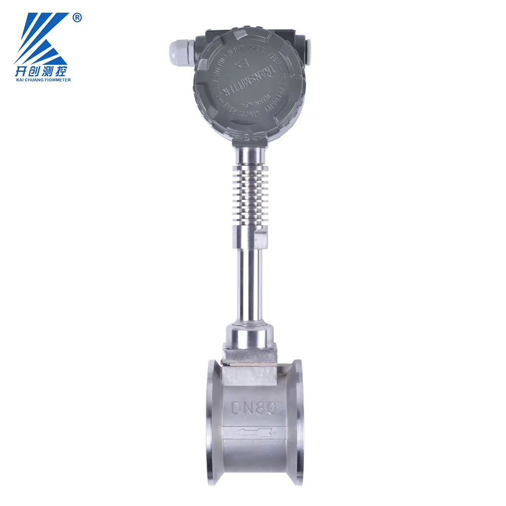 24v Ch4 Digital Vapour Ammonia Butane Natural Hot Gas Flowmeter Vortex ...