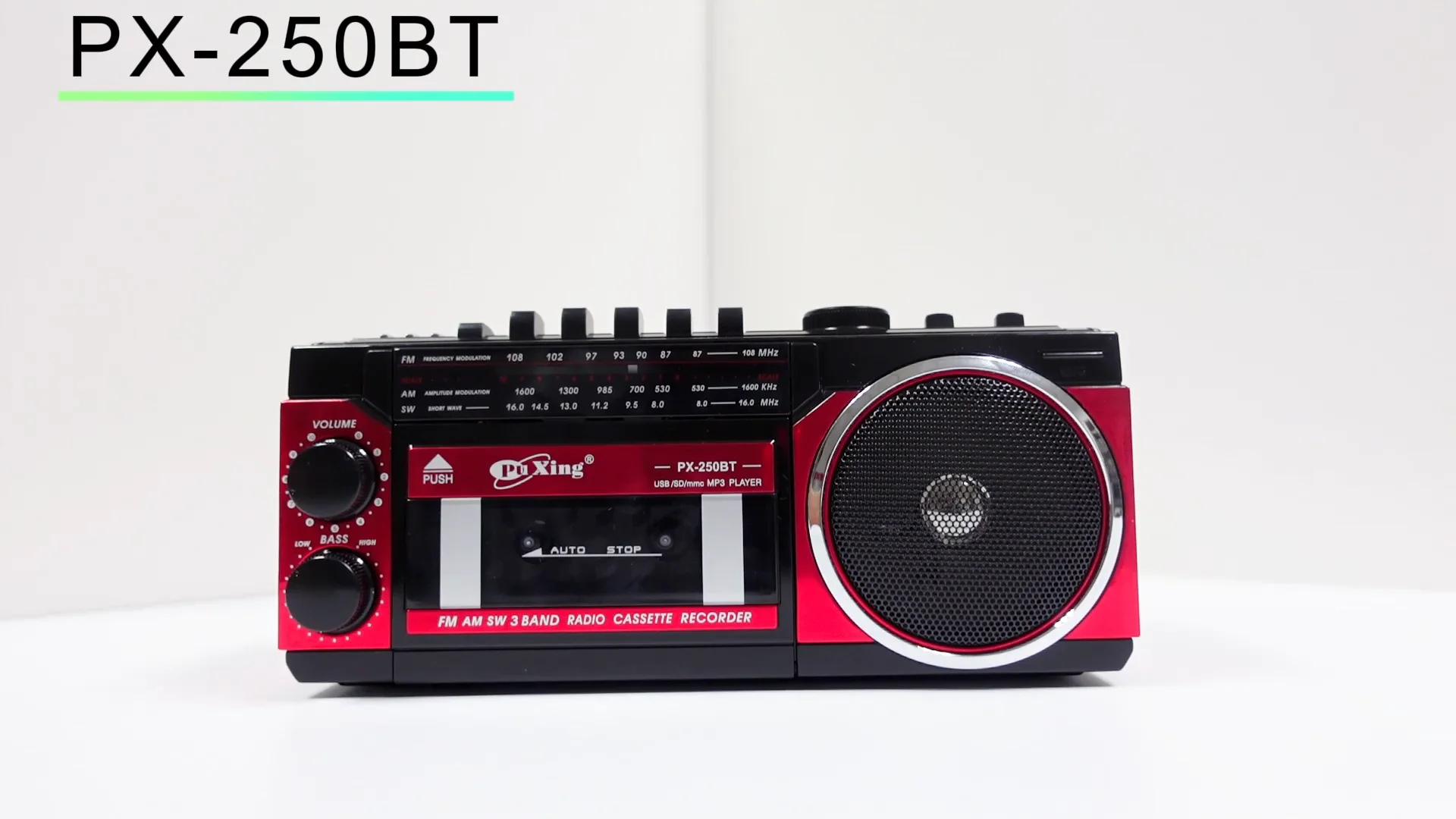 2023 Desktop Cassette Recorder Player Fm Am Sw 3 Band Radio Handheld ...