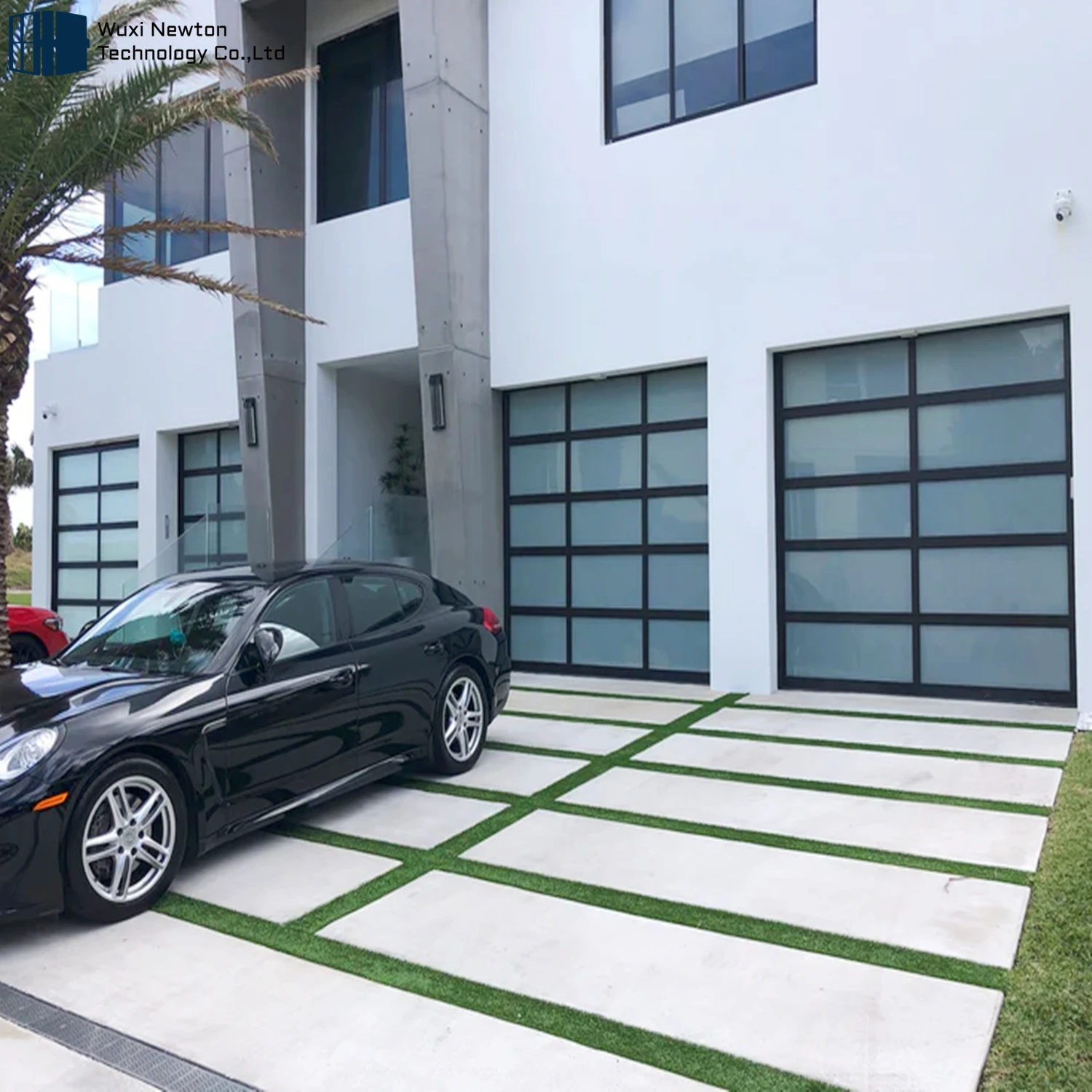 High Performance Electric Anti-Theft Glass Sectional Garage Doors ...