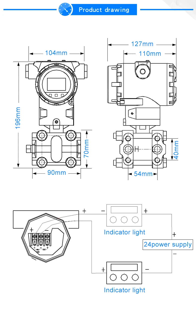 Capillary DP Differential Pressure Transmitter - Customized Support