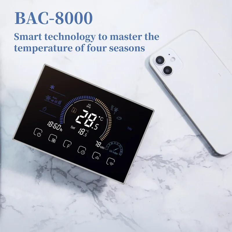 Beca Bac-8000 Home Thermostat Split Air Conditioners Programmable Fcu ...