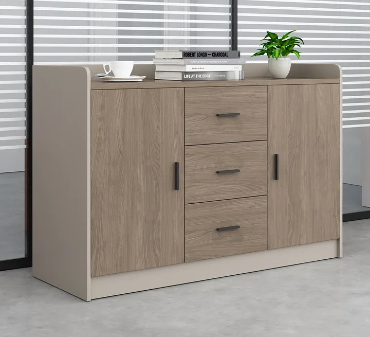Office Workstation Furniture Modular Wood Organizer File Storage Double ...