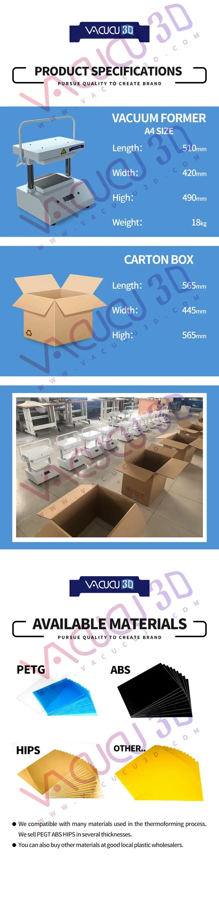 Vacucu3d Vacuum Former Vacuum Forming Machine A4 The Best Desktop ...