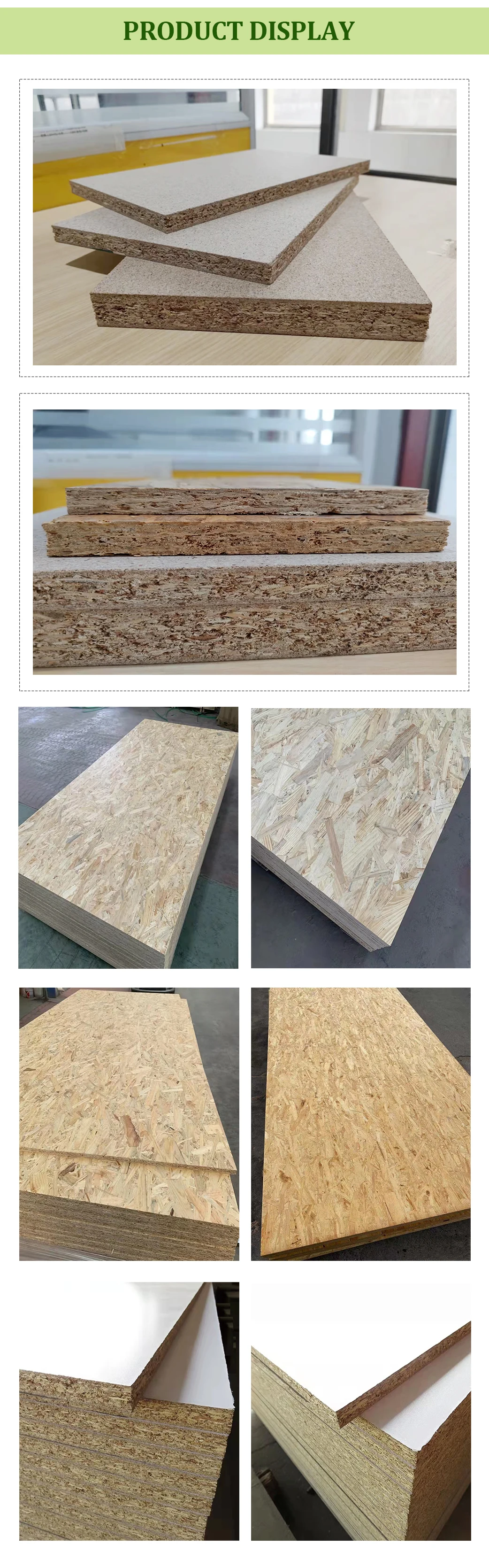 OSB Panel Laminated Board Melamine Laminated Particle OSB LSB Board