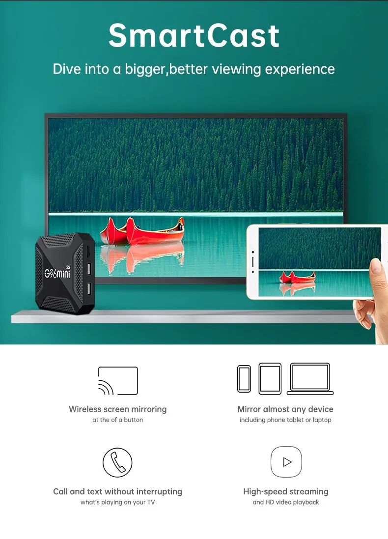 2023 G96MINI 5G RK3528 4GB 64GB 8K Set Top Box - Smart TV Player