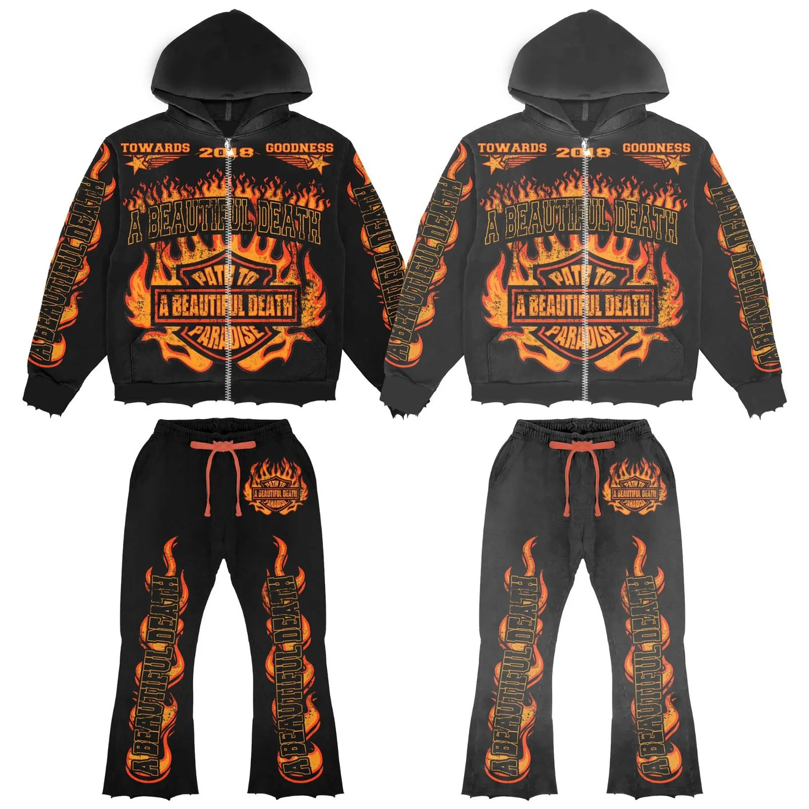 Custom Mens Set Acid Washed Sweatshirt Graphic Vintage Digital Dtg ...