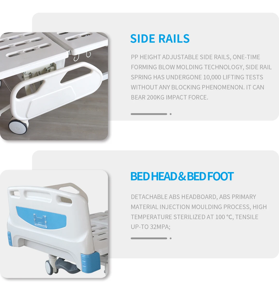 Orp-be50b Nursing Hospital Folding Bed Used Multifunctional Medical Hospital 5 Five Function ...