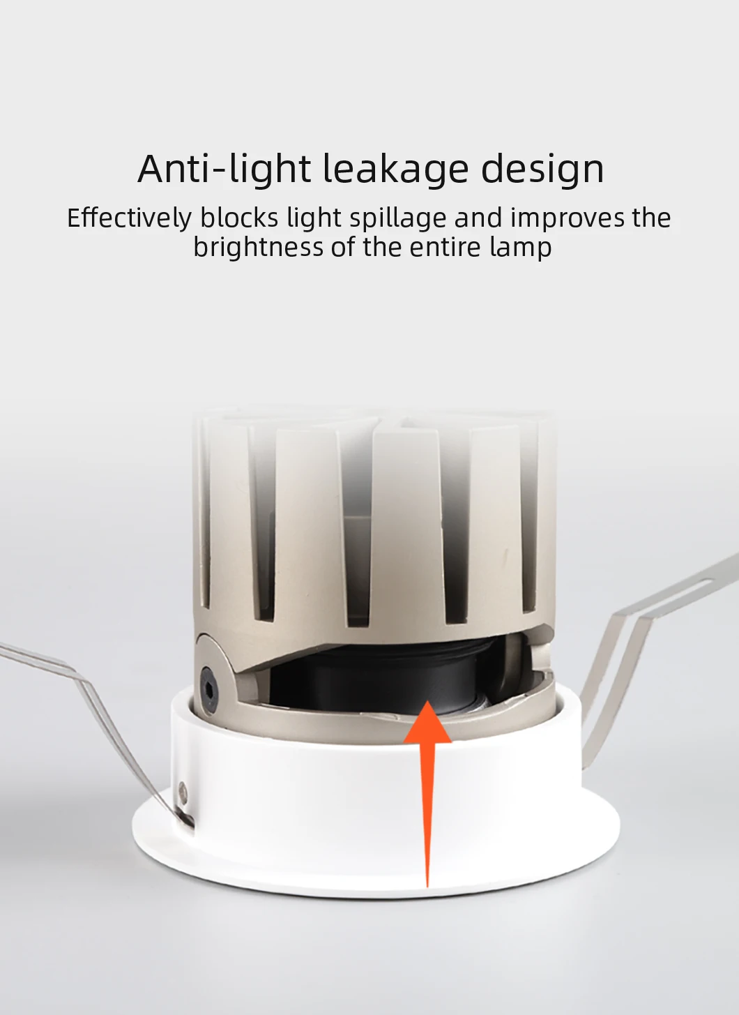 Modern Round Flicker Free Recessed Ceiling Light Embedded COB LED ...