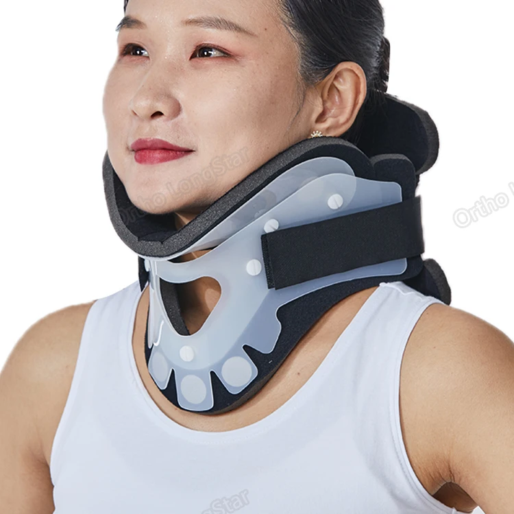 An orthopedic neck brace made of PE foam for cervical support.| Alibaba.com