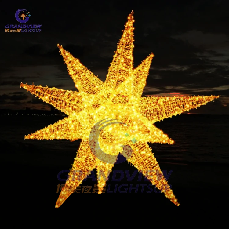 Grandview Large Outdoor Christmas Star Displays Led Ramadan Light For ...