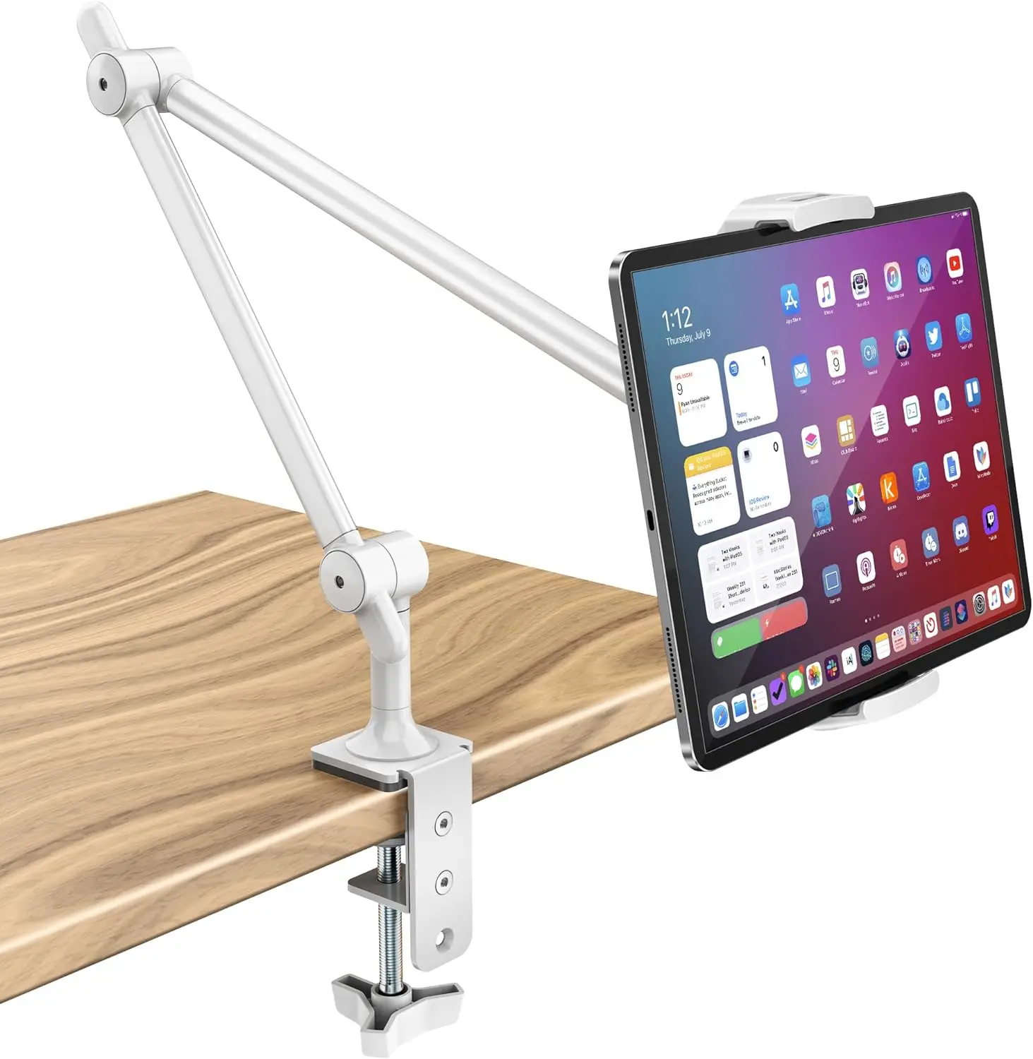 Universal Bed Desk 360 Rotation Long Arm Desktop Mount Clamp Phone ...