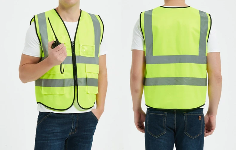 Safety Vest Construction logo High Visibility Led Work Engineer Jacket ...