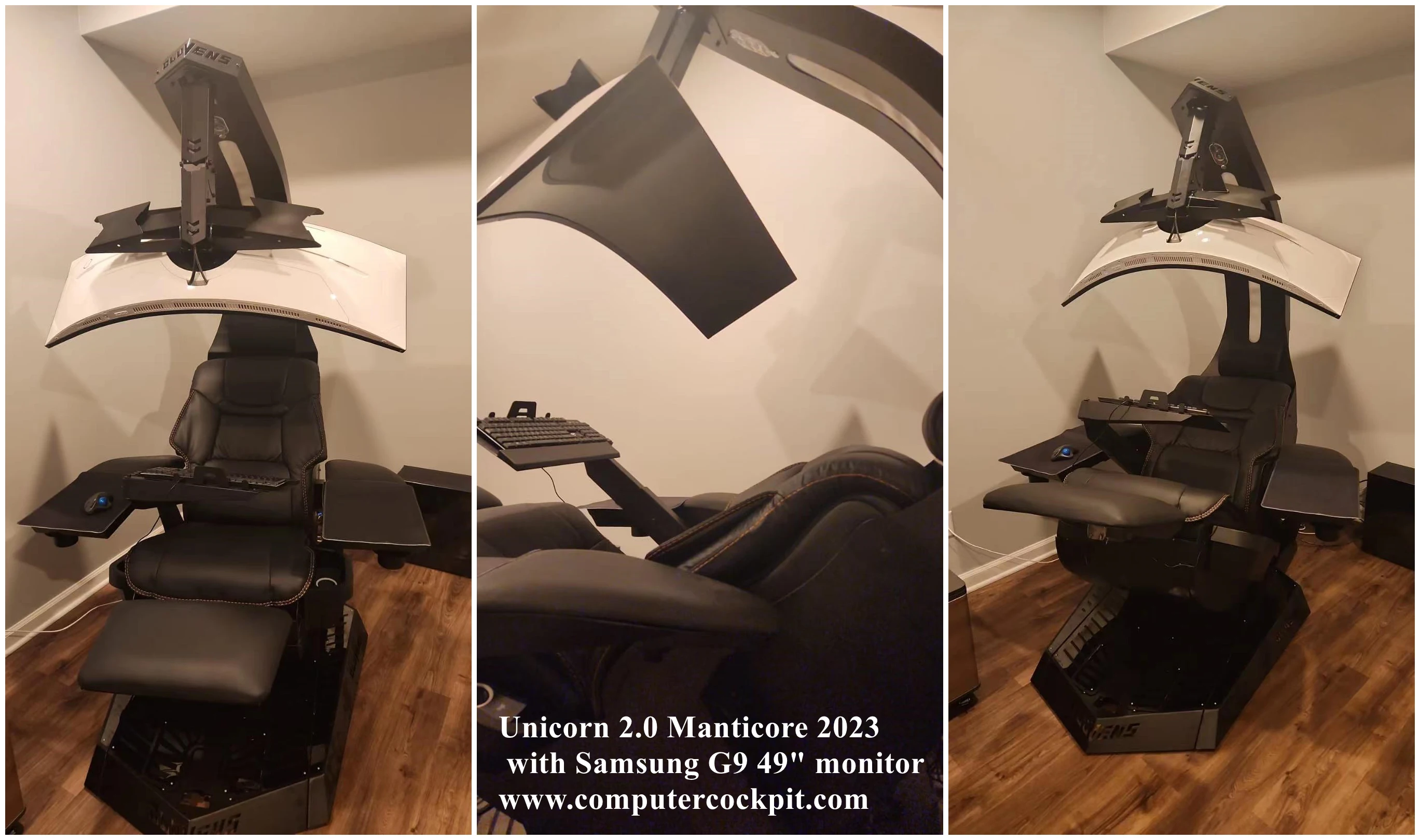 Cluvens Manticore Zero Gravity Workstation & Ergonomic Gamer Chair, OEM