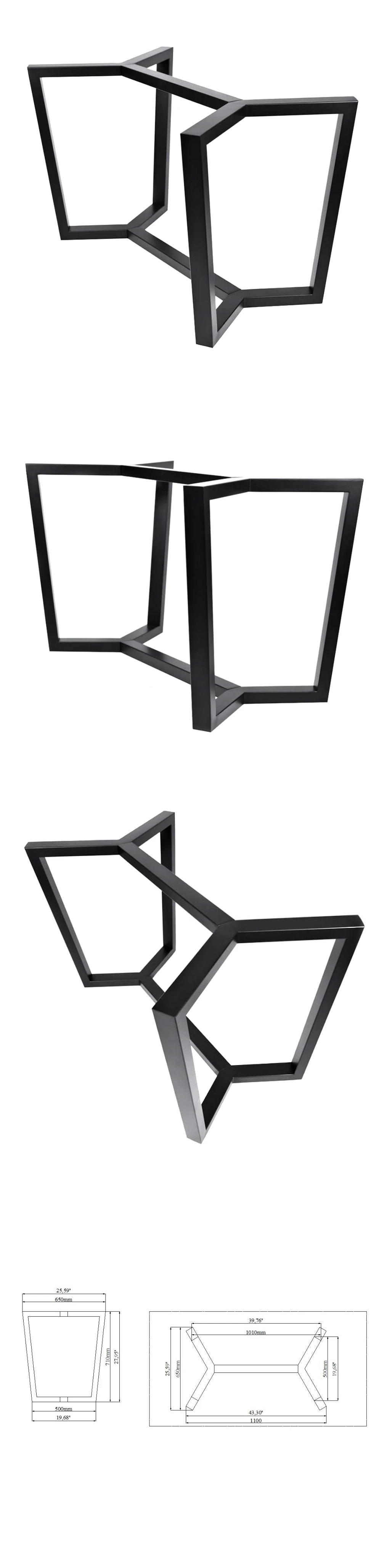 Wholesale Custom Modern Cast Iron Furniture Industrial Center Quadruped ...