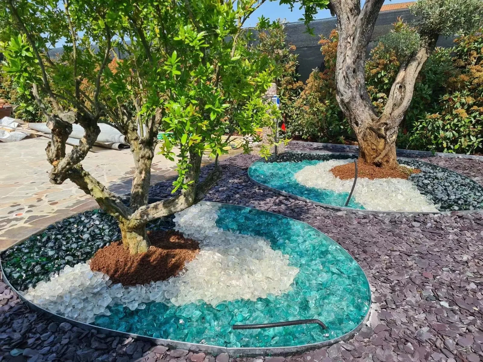 Natural Clear Color Slag Large Glass Rock Glass Stone Landscaping And ...