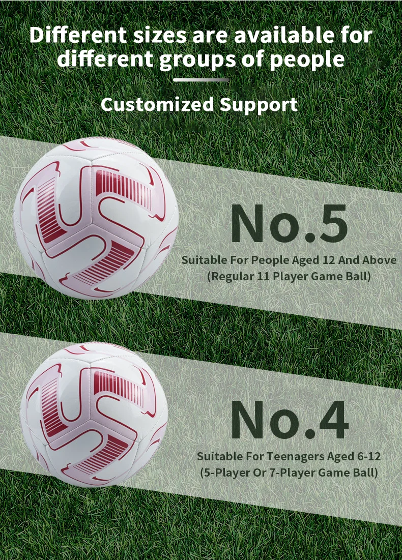 Customized Size Training Footballs for Teenagers & Children