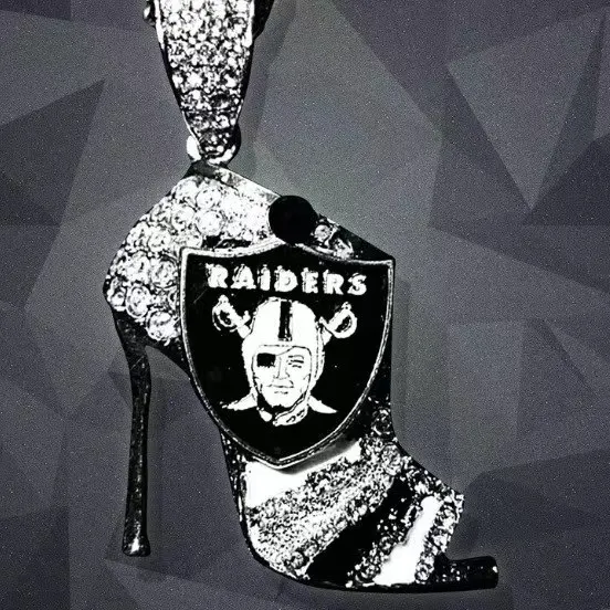 Customized Oakland Raiders Necklace - Cool Enamel Charm
