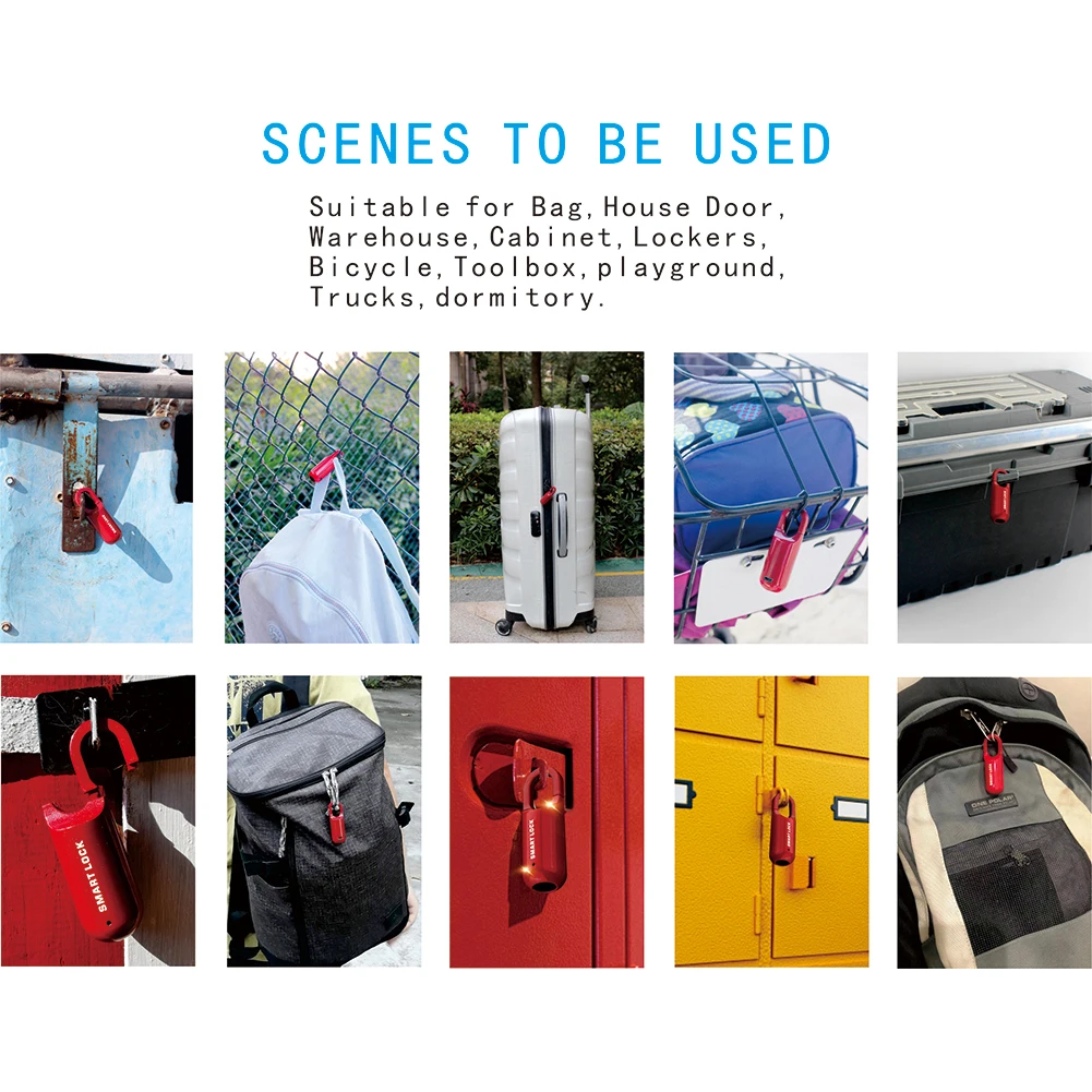 Mini Fingerprint Padlock - Secure Your Luggage Effortlessly