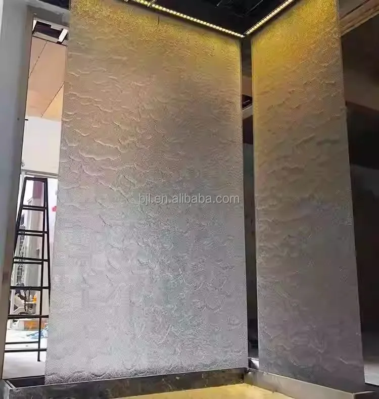 Steel Wire Mesh Waterfall Wall - Stylish & Durable Feature