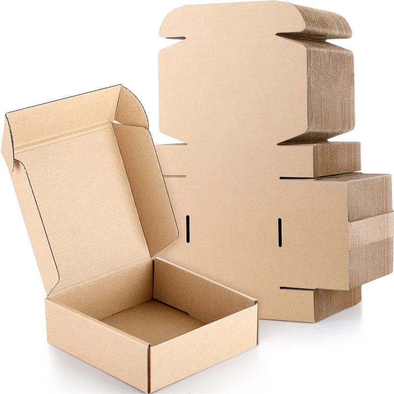 Custom Shipping Boxes - 6x6x2 Inches Corrugated Cardboard
