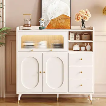 Modern Wooden Storage Cabinets Ultra-thin Rack Shelf Cabinets Kitchen ...
