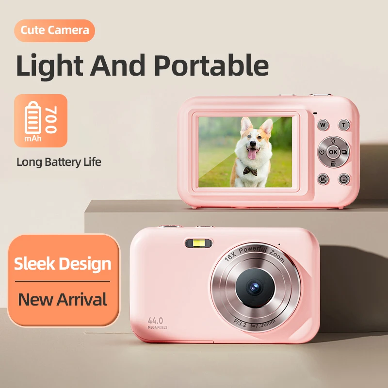 16X Digital Zoom FHD 1080P Portable Mini Digital Camera Compact Point ...