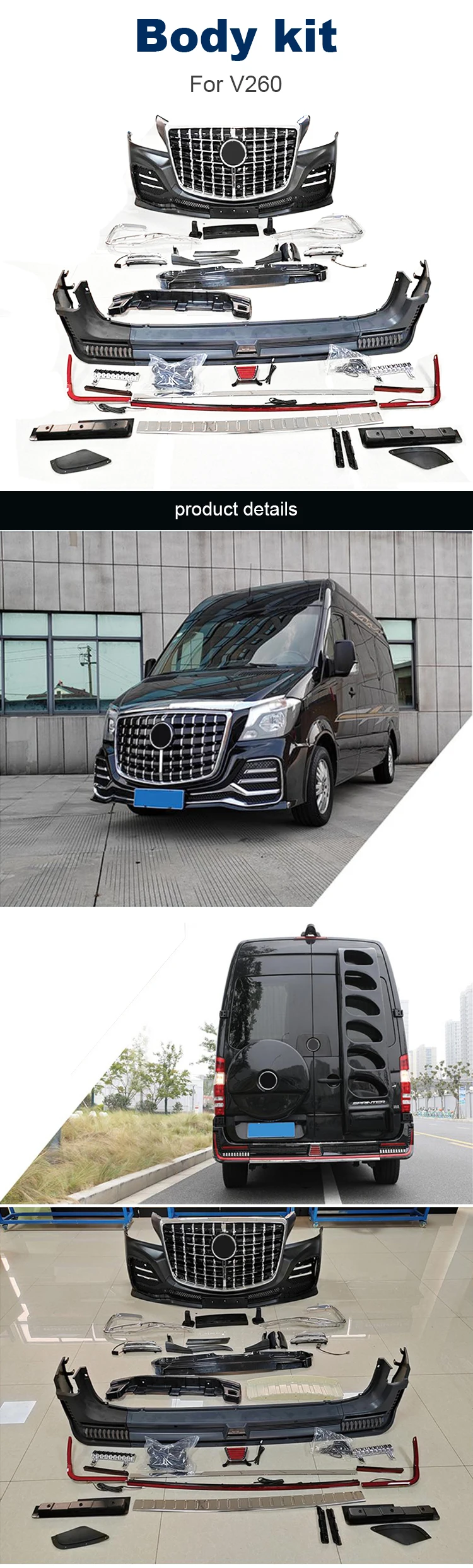 New Design Car Modification Front Bumper Rear Bumper Grille Old To New ...