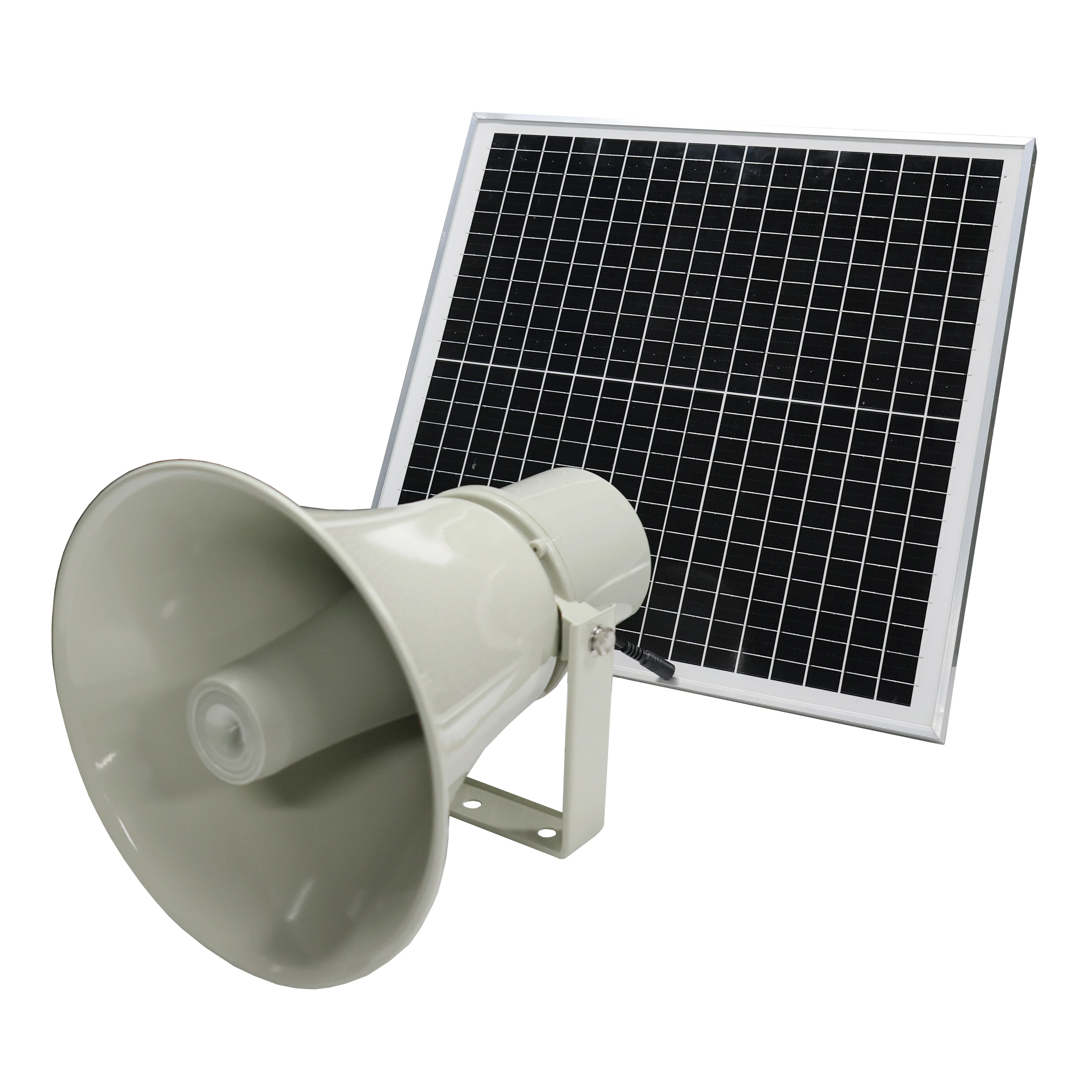 Outdoor Solar Horn Speaker with 4G Wireless Broadcasting