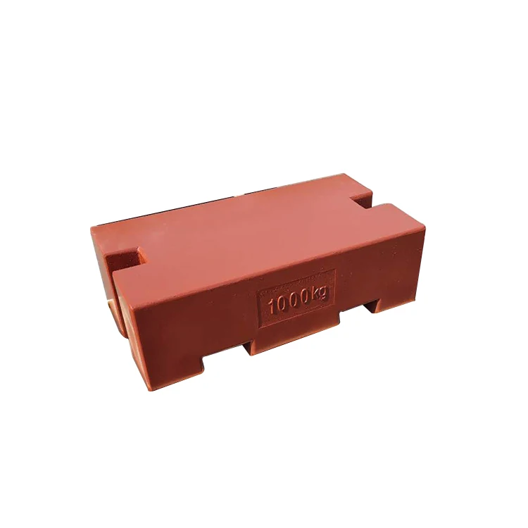 Cast Iron Crane Counterweight Block - 1000kg Rectangular Weight for ...