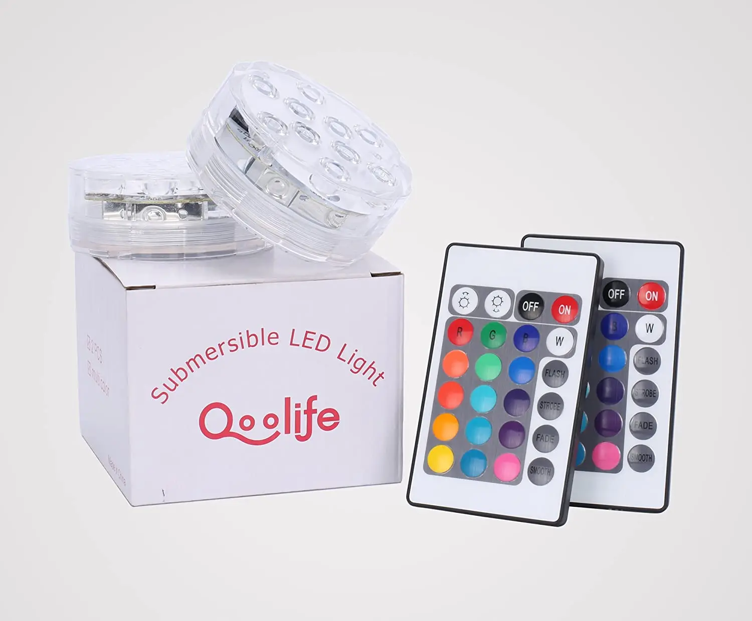 IP68 Waterproof LED Submersible Light - Multi Color Remote