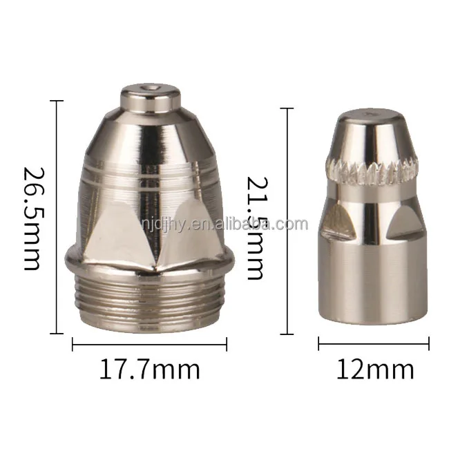 P80 Plasma Cutting Nozzle Tip And Electrode For Plasma Cutter Torch ...