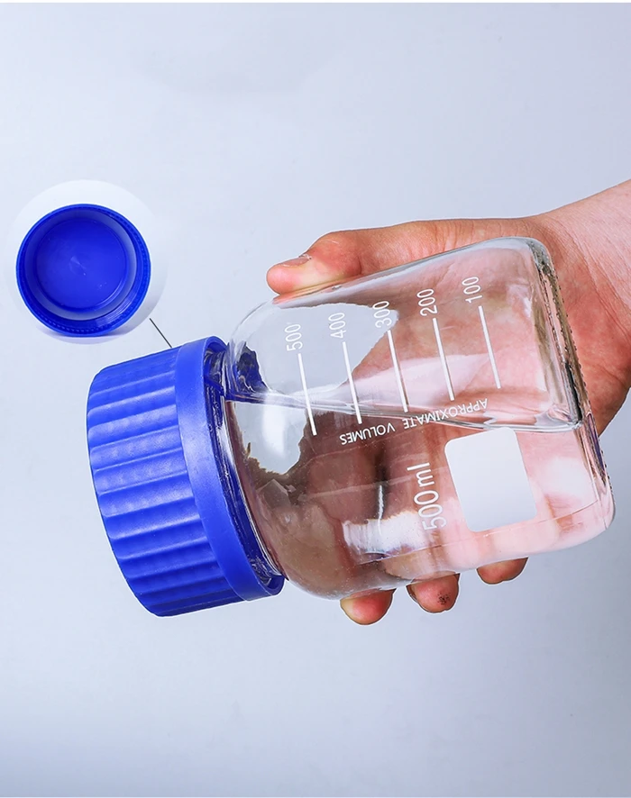 Wide Mouth Reagent Bottles with PP GL80 Cap - ISO9001 Certified