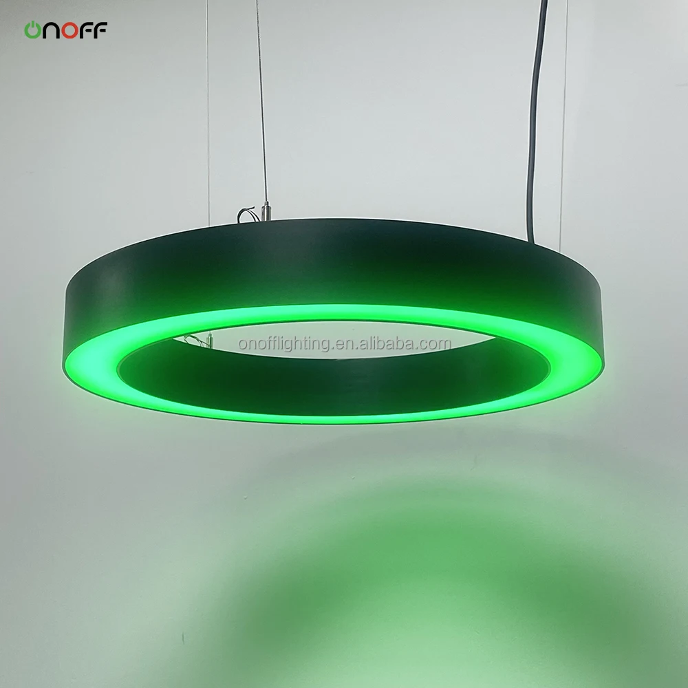 Modern Gym Ceiling Light Surface Mount square Shape 3x3m RGB Linear ...