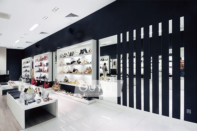 Customizable Shoe Shop Showroom Cabinet - Durable & Stylish