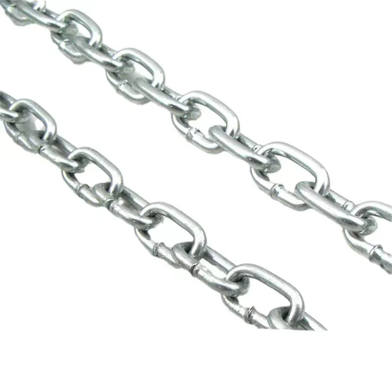 Galvanized Iron Chain DIN766 3-26mm Welding Chain Galvanized Link Chain ...
