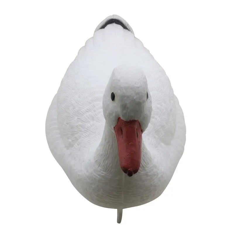 Plastic Bird Decoy Floatable Bait White Snow Goose HDPE