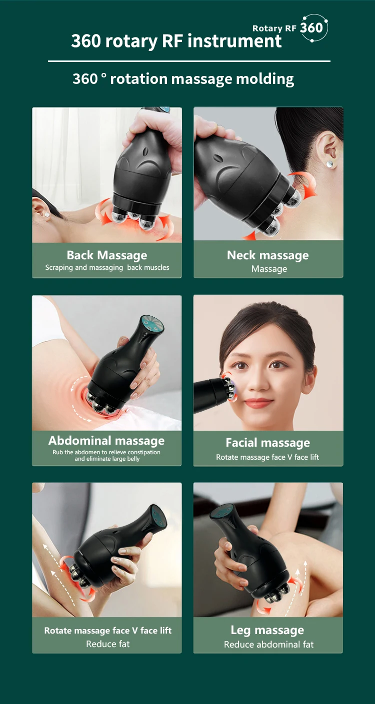 Best Rotary Massage Device Mono Polar Led Health Care Rf Penetrate Skin ...