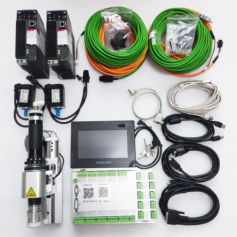 POT Pneumatic Oscillating Tangential Knife Tool Holder Support Controller Servo Motor Set for ...