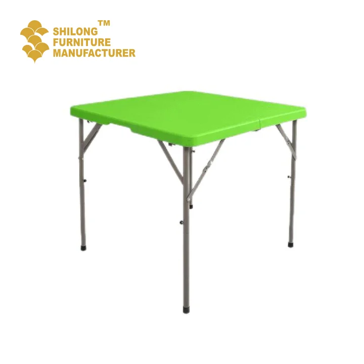Sl-zdz-d005 Rugged Square Foldable Utility Table 86cm White Hdpe ...