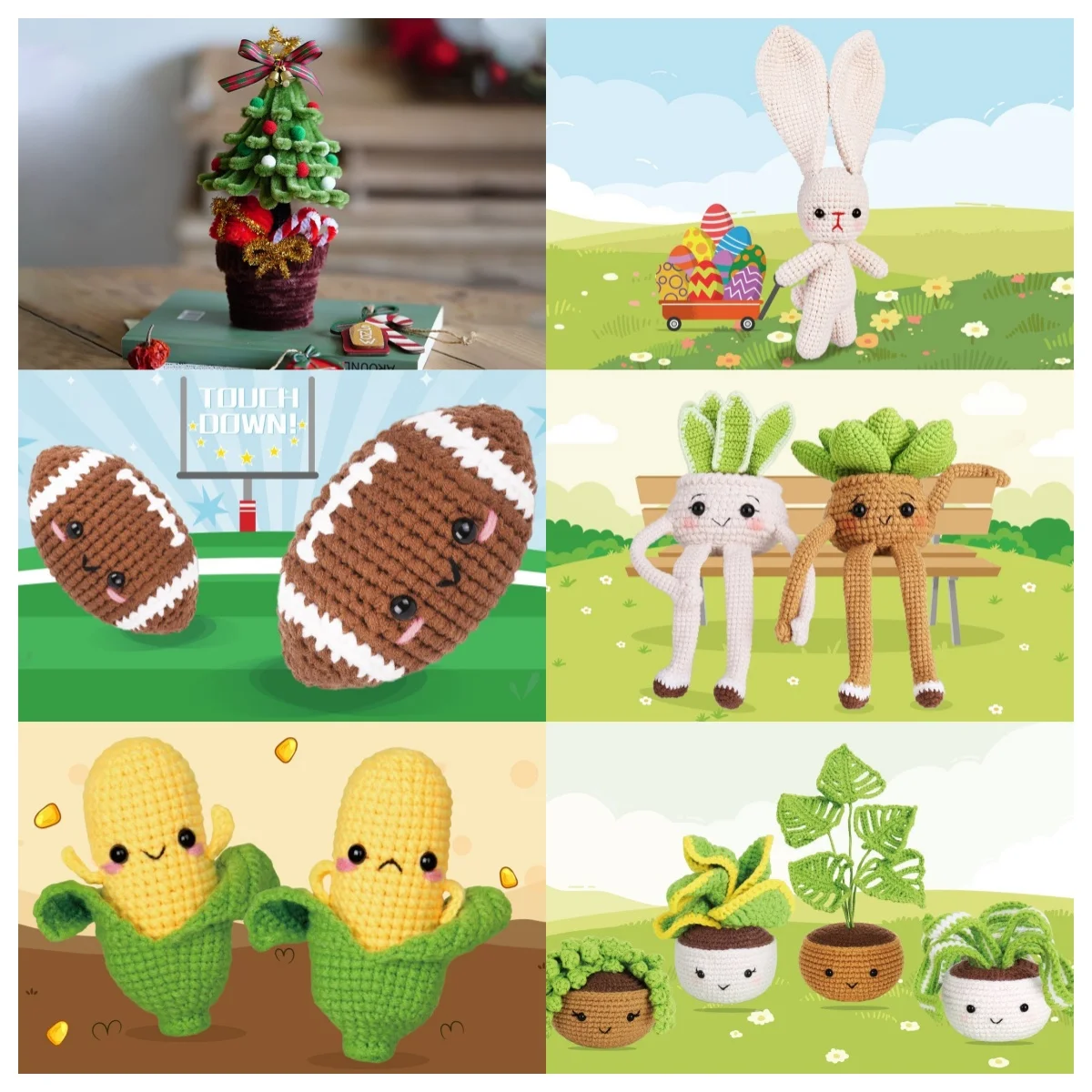 Beginners Crochet Kit with Easy Peasy Yarn As Seen on Shark Tank ...