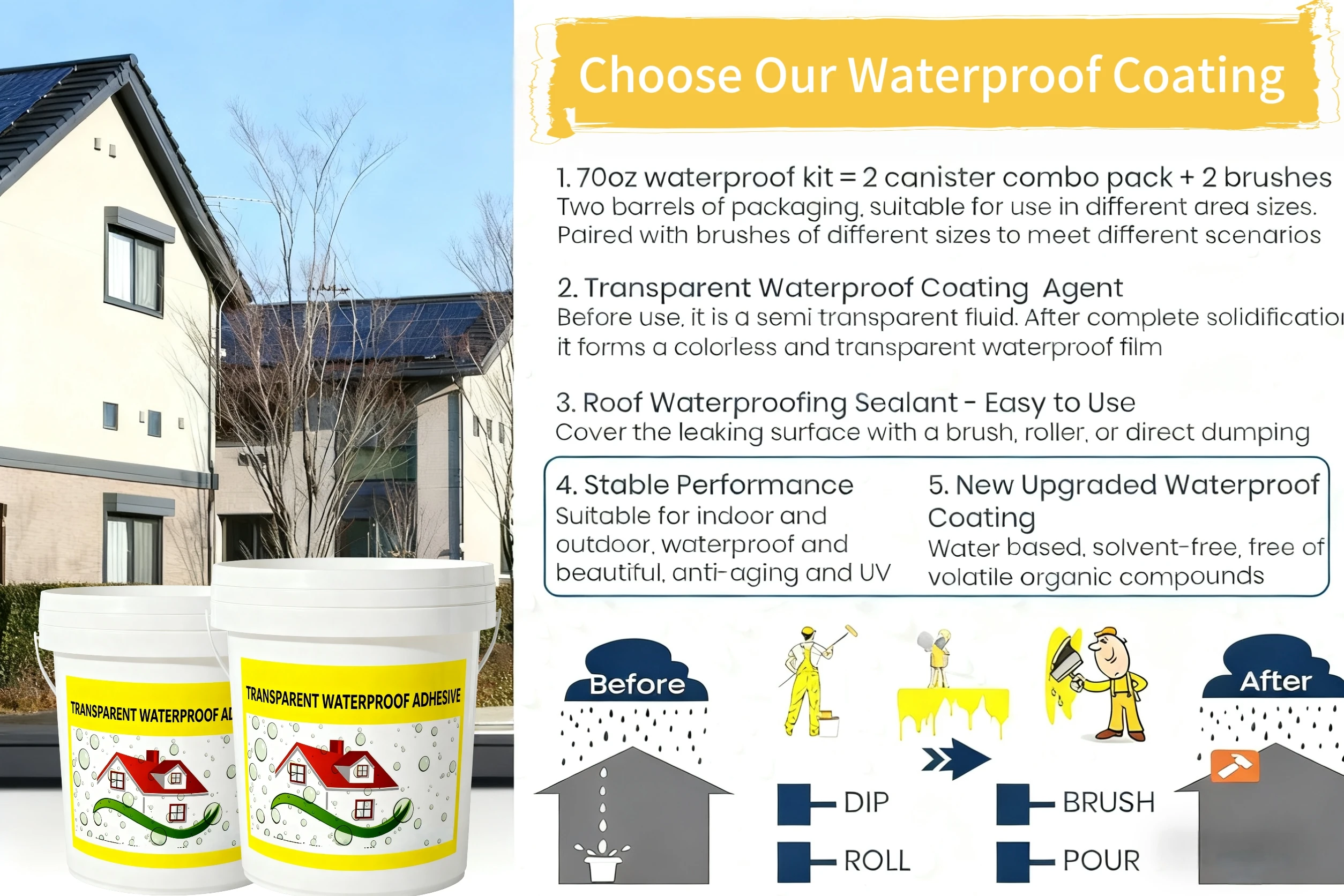 PD Waterproof Coating Glue - Durable & Versatile Protection