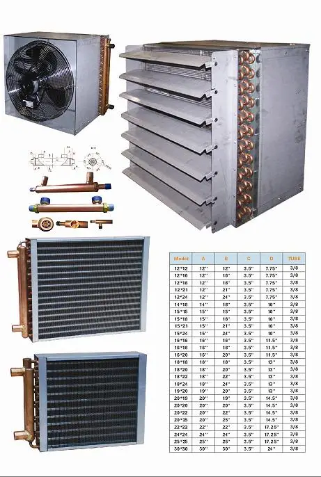 Excellent Copper Condenser with Aluminum Fin for Refrigeration-High ...