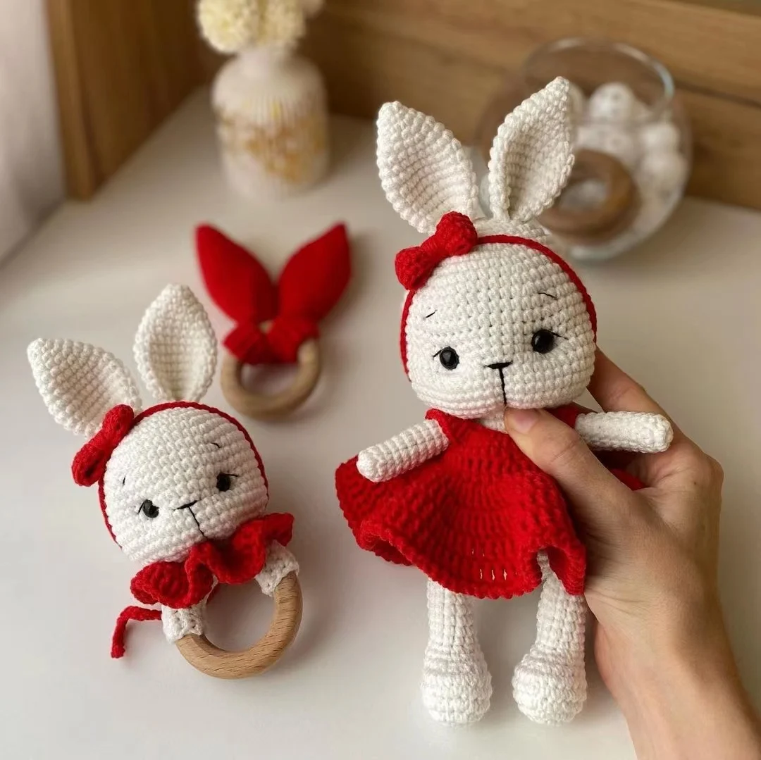 Adorable Handmade Crocheted Bunny - Perfect Gift for Kids