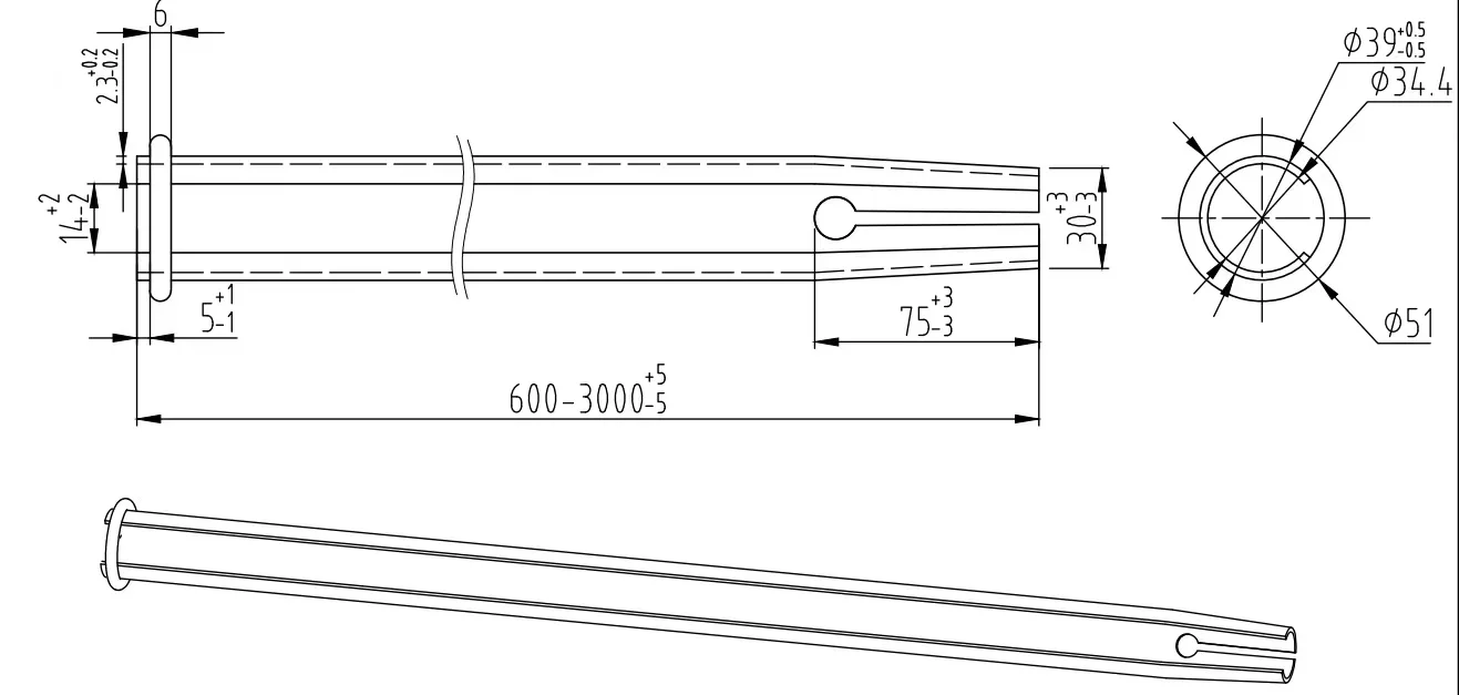 Expansion Anchor Roof Bolt Rock Mf-47mm Mine Support Bolt Underground ...