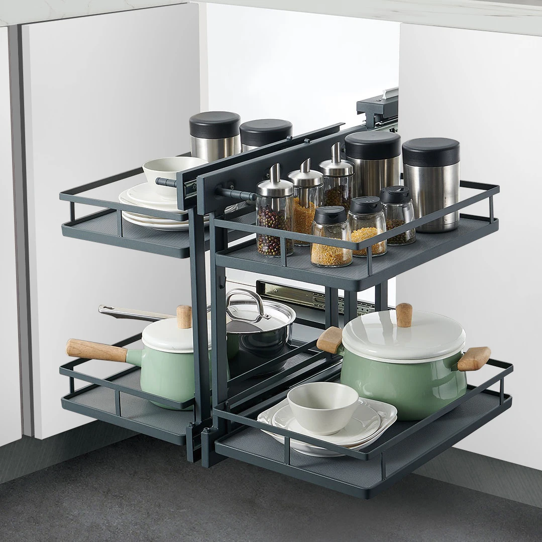 Multi Purpose Kitchen Storage Baskets - Soft Close Pull Out